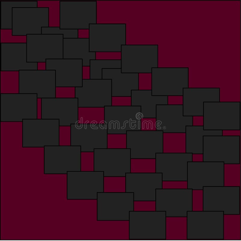 Abstract Background Burgundy Colored Light and Dark Gray Squares Lined ...