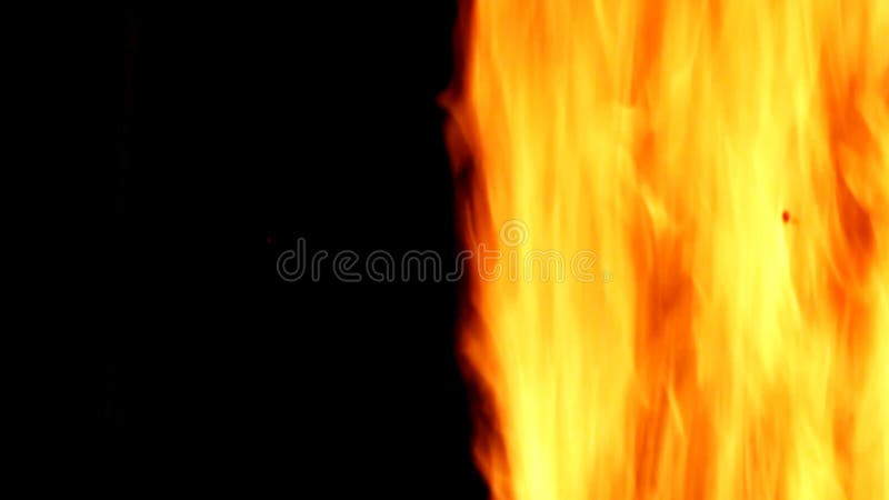 Burning Fire Line Frame on Black Background Stock Footage - Video of ...