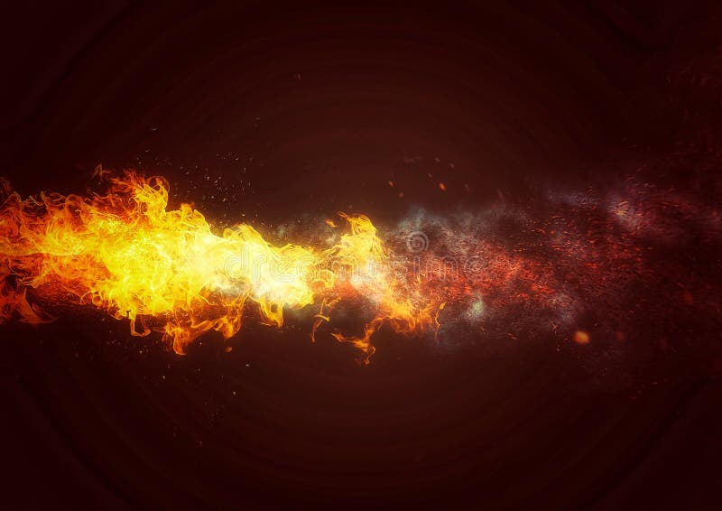 Abstract Background with Burning Flames Exploding Stock Illustration ...