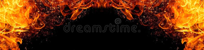 Abstract Background with Burning Flames Exploding Stock Photo - Image ...