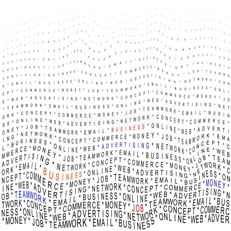 Abstract Background - Business Keywords Stock Vector - Illustration of ...