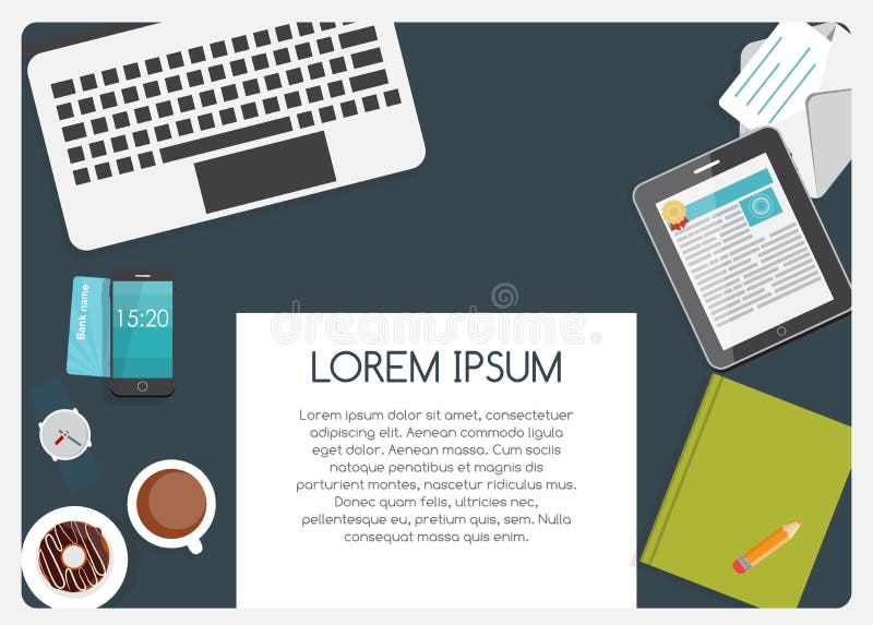 Abstract Background on Business Theme with Empty Place Stock Vector ...