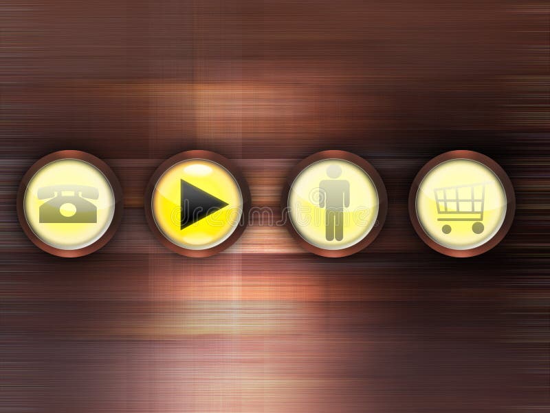 Abstract Background with Buttons Stock Illustration - Illustration of ...