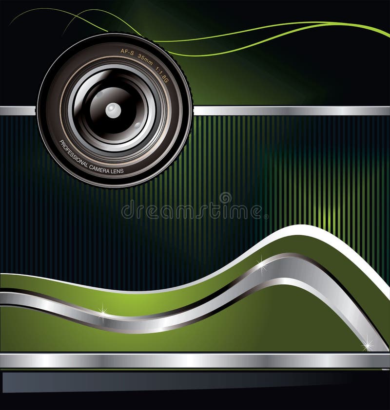 Abstract Background with Camera Lens Stock Illustration - Illustration ...