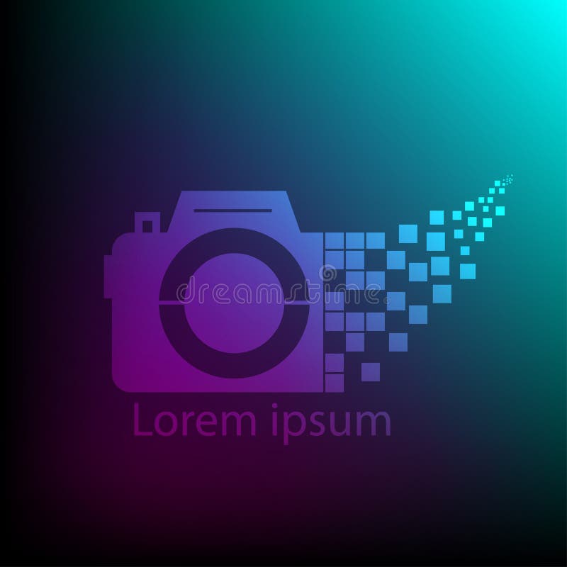 Abstract Background for Camera Logo,pixel Art Design,vector ...
