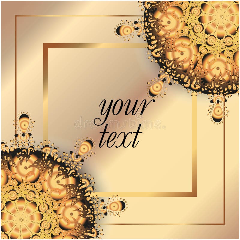 Abstract Background Card Frame 3d Stock Illustration - Illustration of ...