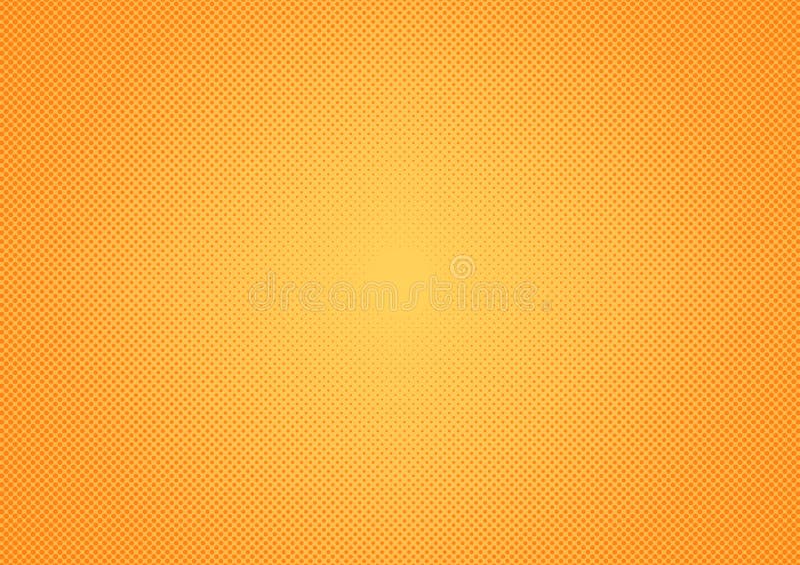 Abstract Orange Comic Cartoon Style Halftone Zoom Pattern Stock Vector ...