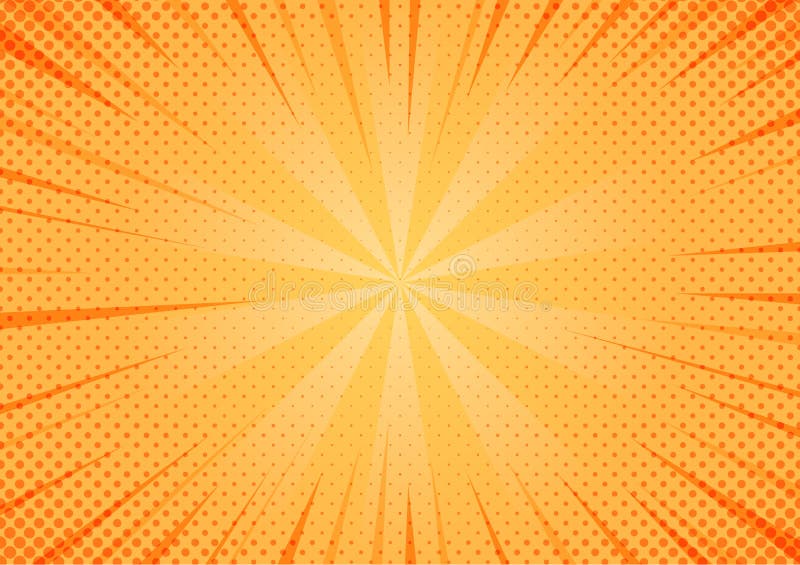 Abstract Cartoon Style Halftone Zoom Pattern. Stock Vector ...