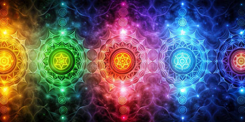 Abstract Background Centered on the Concept of Chakras in Hinduism AI ...