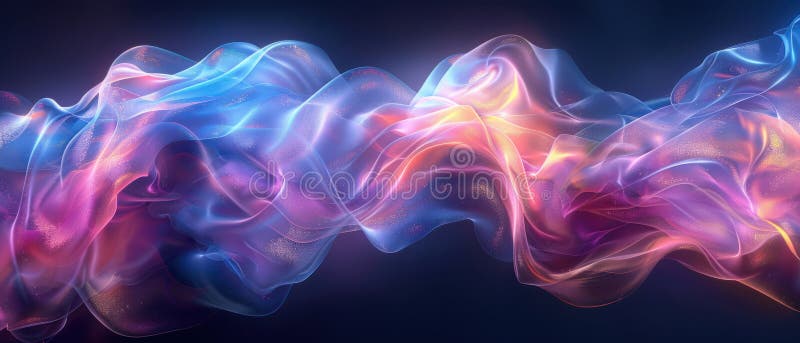 Abstract Background, the Central Focus is a Translucent Iridescent ...