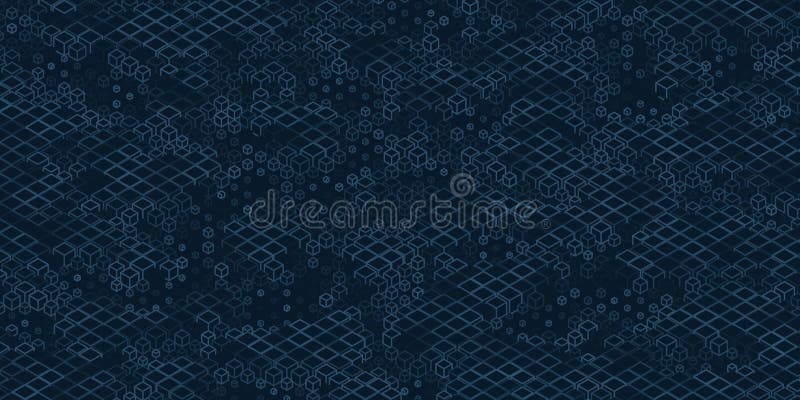 Chaotic Abstract Colorful Grid Concept on Dark Background . Futuristic ...