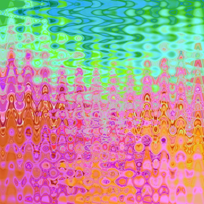 Abstract Background of Chaotic Waves Stock Illustration - Illustration ...