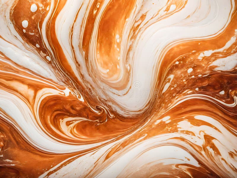 Abstract Background of Chocolate Swirls. Stock Illustration ...