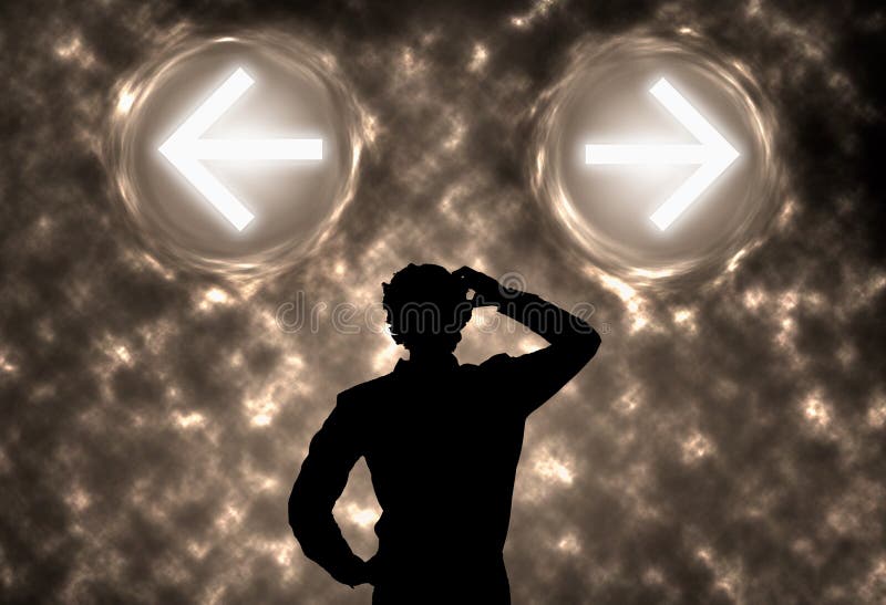 Abstract Background with Choice Concept. Decision Making, Business Man ...