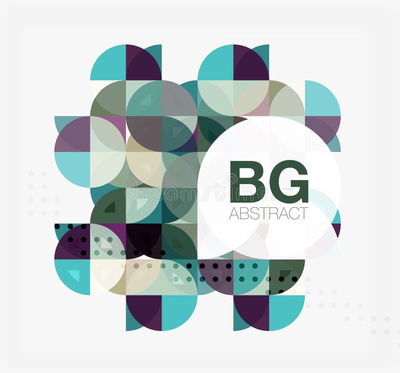 Abstract Background of Circle Elements Stock Vector - Illustration of ...