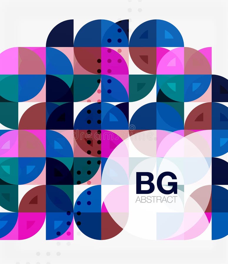 Abstract Background of Circle Elements Stock Vector - Illustration of ...