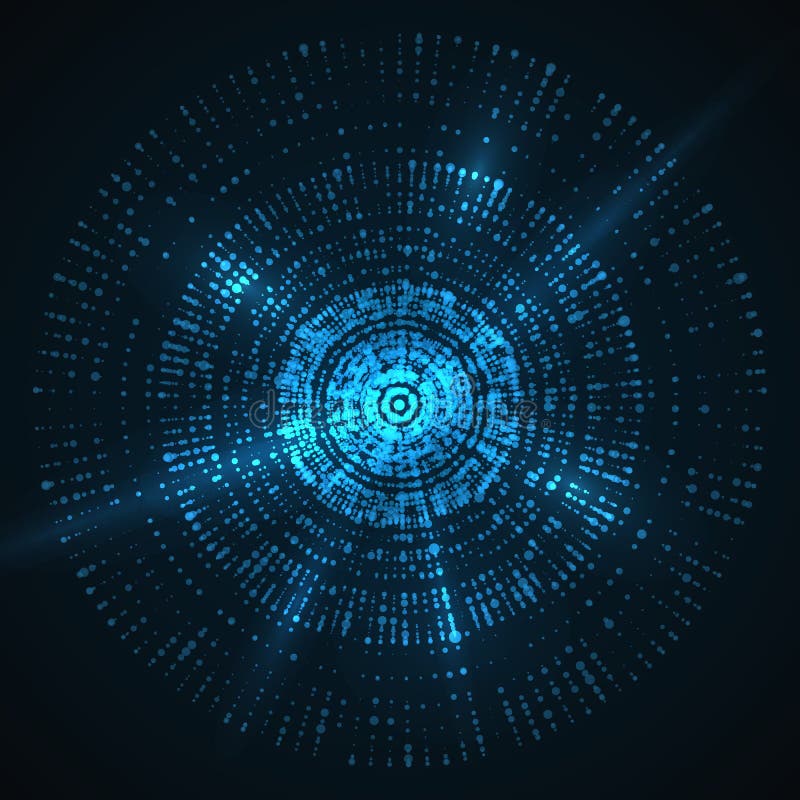 Abstract Background. Circle Futuristic Vector Stock Illustration ...