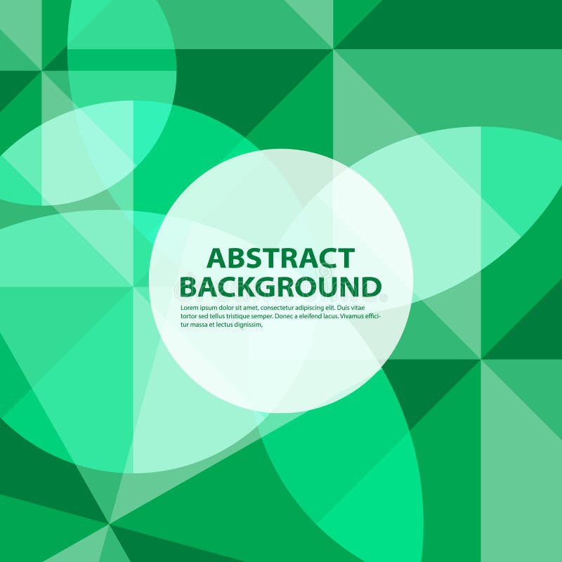 Abstract Background Circle Green Color Stock Vector - Illustration of ...