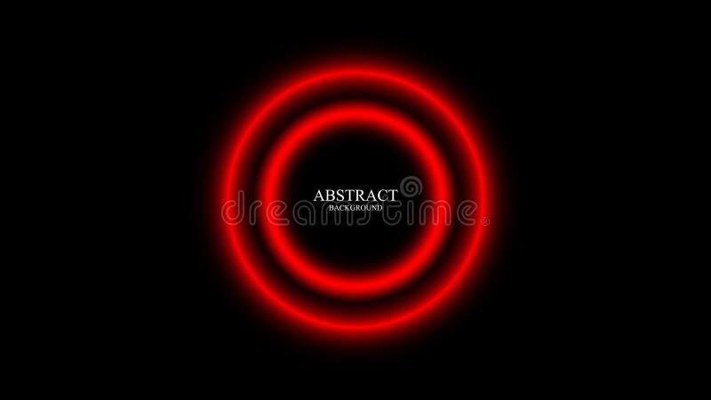Abstract Background Circle Red Glow Gradient Stock Illustration ...