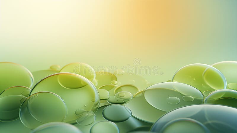 Abstract Background of Circles or Bubbles with Translucent Multi ...
