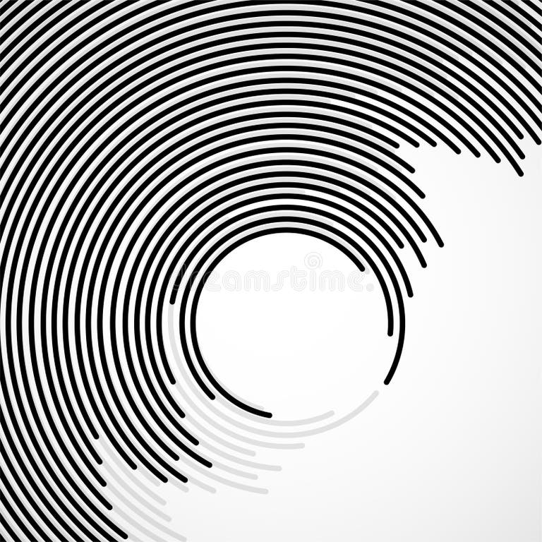 Abstract Background of Circles with Lines, Technology Backdrop ...