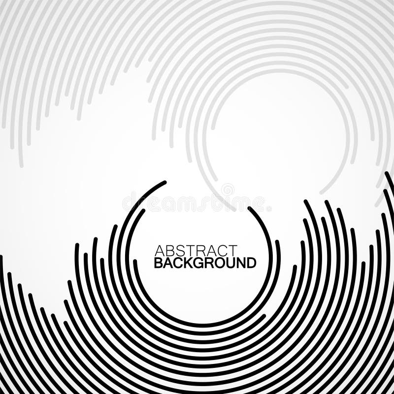 Abstract Background of Circles with Lines, Technology Backdrop ...