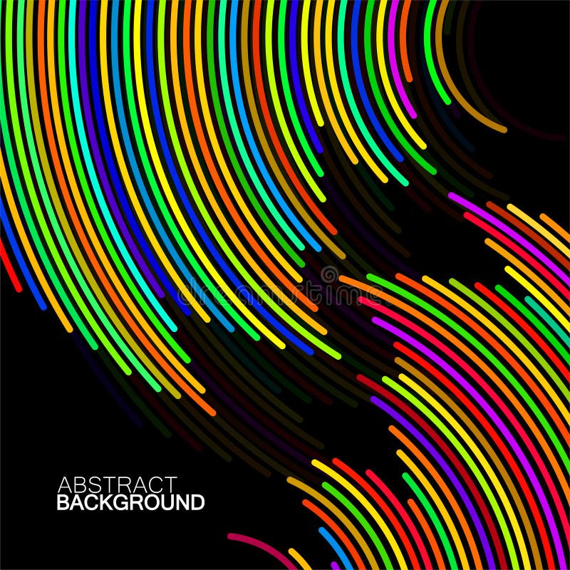 Abstract Background of Circles with Lines, Technology Backdrop ...