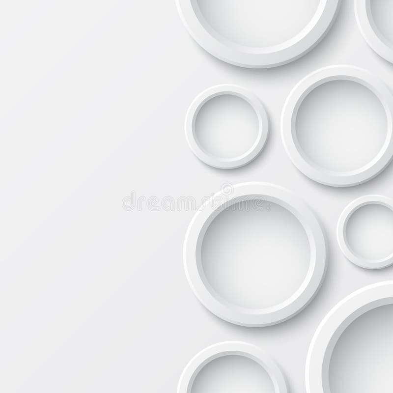 Abstract White Paper Circles on Light Blue Background Stock Vector ... Abstract White Paper Circles on Light Blue Background Stock Vector ...