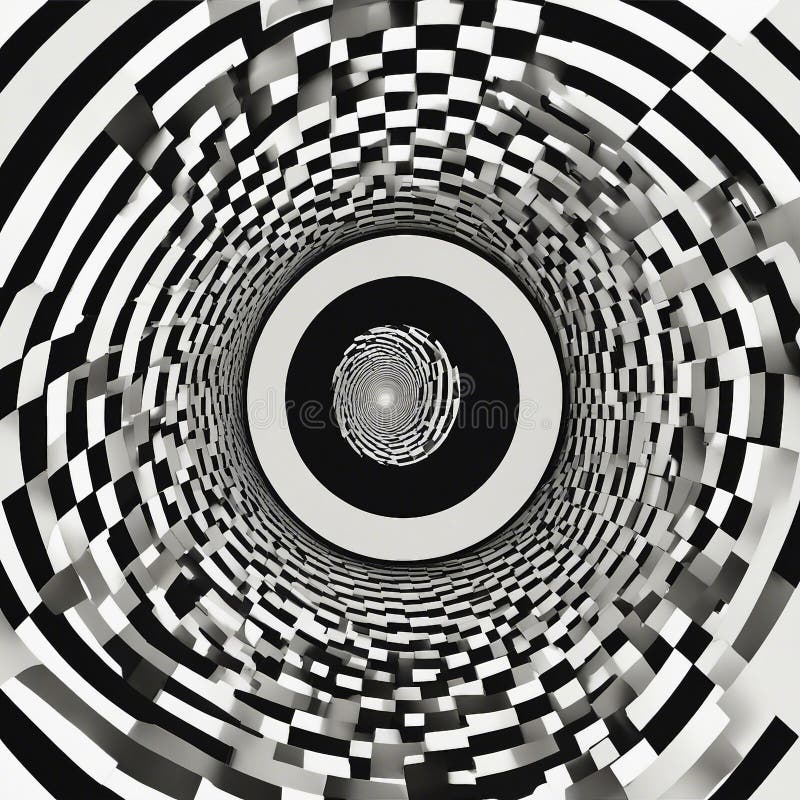 Abstract Background with Circles a Spiral Floor Design Pattern with a ...