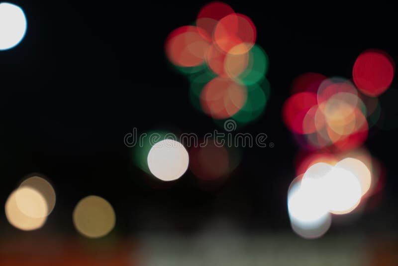 Abstract Background of City Colorful Night Lights Stock Image - Image ...