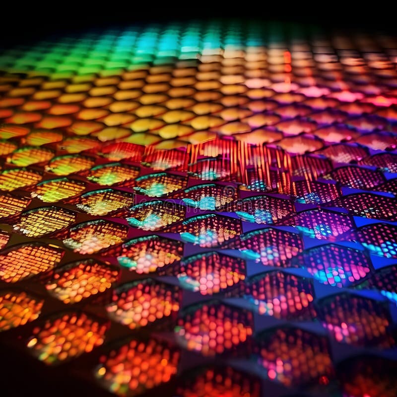 Abstract Background - Close-up of a Multicolor LED Screen Stock ...