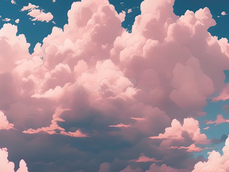 Abstract Background with Clouds Stock Illustration - Illustration of ...
