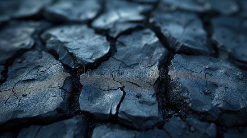 Abstract Background Coal Stone Texture with Cracks Stock Illustration ...