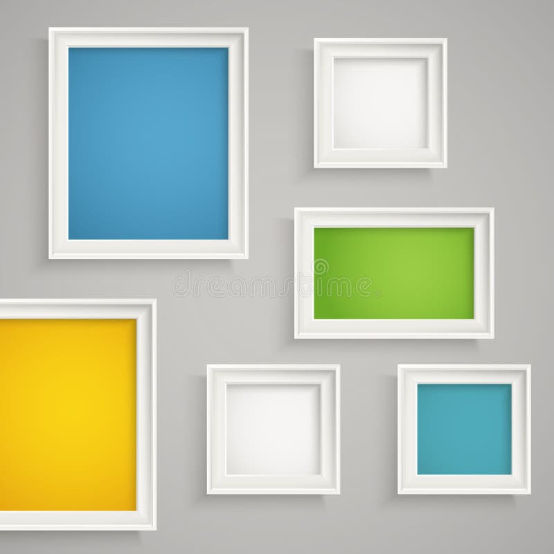 Abstract Background of Color Boxes Stock Vector - Illustration of space ...