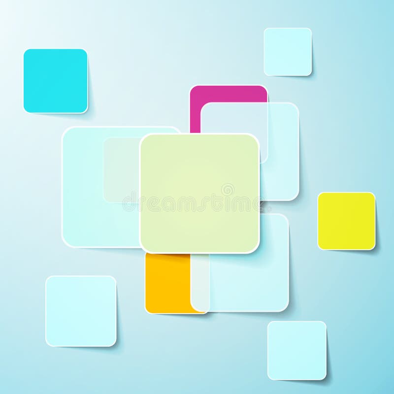 Abstract Background of Color Boxes. Template for a Text Stock Vector ...