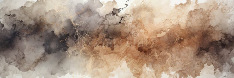 Abstract Background Color Coffee, Wet Paint Watercolor Stock ...