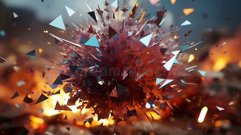 Abstract Background, Color Explosion, Particles, Matte, Generative Ai ...