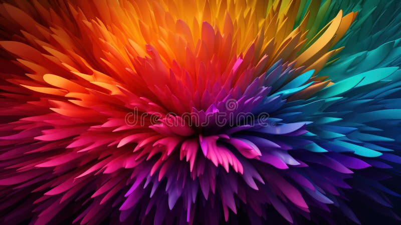 Abstract Background with Color Explosion, Particles, Matte, Sharp Focus ...