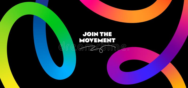 Abstract Background with Color Lines Pattern. Vector Curved Graphic ...