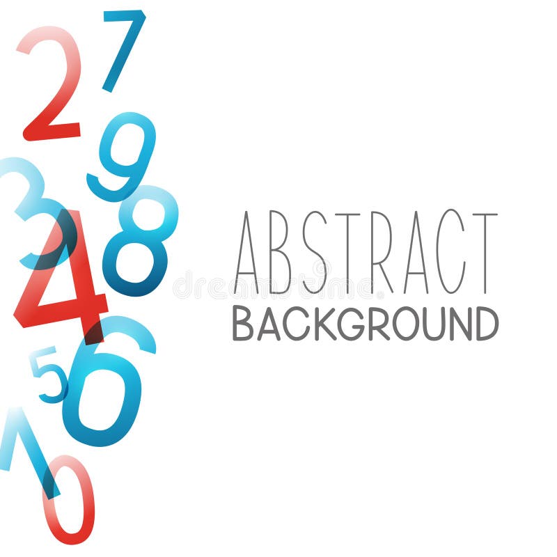 Abstract Background with Numbers Stock Vector - Illustration of graphic ...