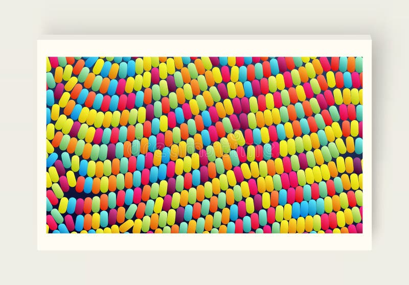 Abstract Background with Color Ovals. Vector Illustration Stock Vector ...