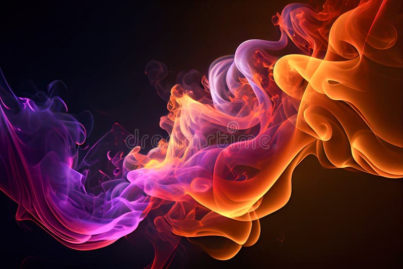 Abstract Background. Color Paint Splash Isolated Black Background ...