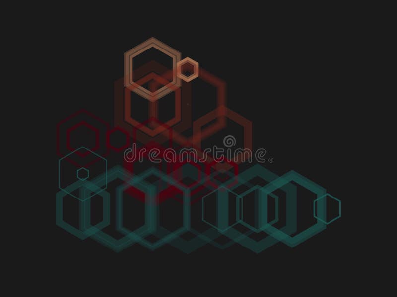Hexa abstract background stock illustration. Illustration of theme ...