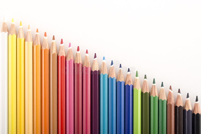 Abstract Background from Color Pencils Stock Image - Image of drawing ...