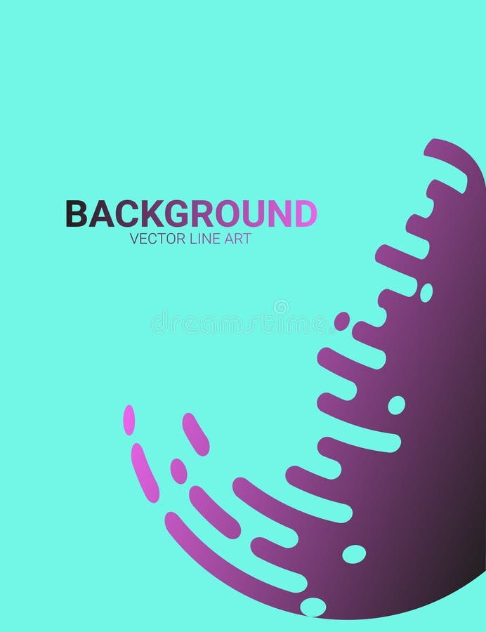 Abstract Background with Color Rounded Shapes. Vector Illustration ...