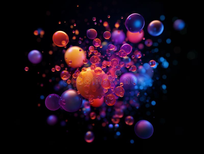 Abstract Background of Colored Balls Stock Illustration - Illustration ...