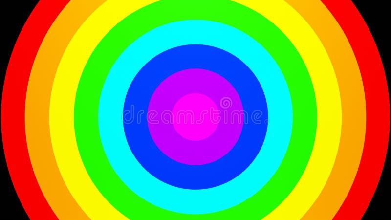 Abstract Background with Colored Circular Lines. Shooting Target with ...