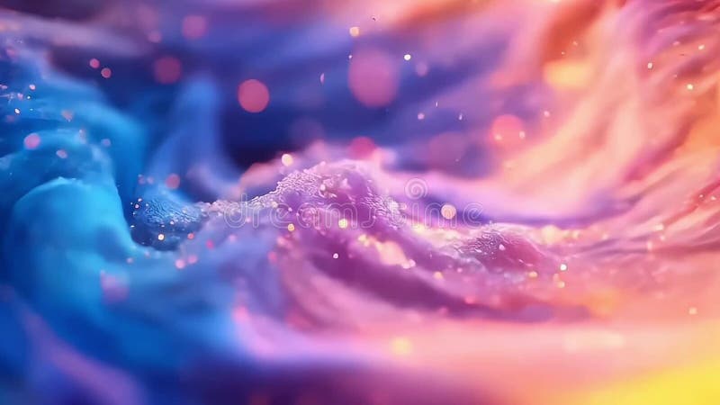 Abstract Background of Colored Dust and Fluffy Sand, Movement and ...