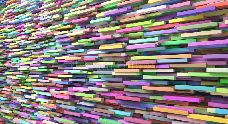 Colored cubes 3D stock vector. Illustration of guide - 27264944