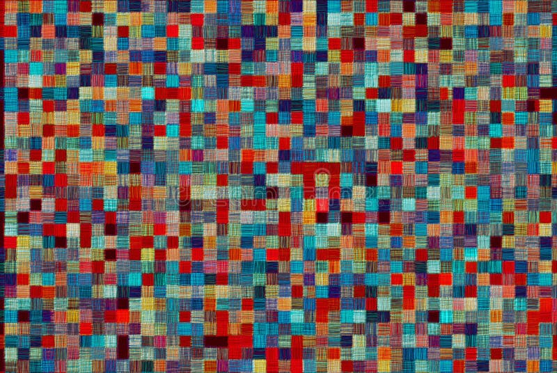 Abstract Background with Colored Small Square Mosaic Texture, Stylized ...